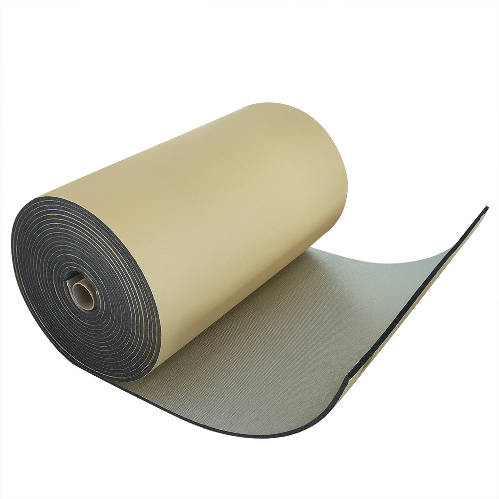 Fire Retardant XPE HVAC Insulation Foam Coated With Adhesive And ...