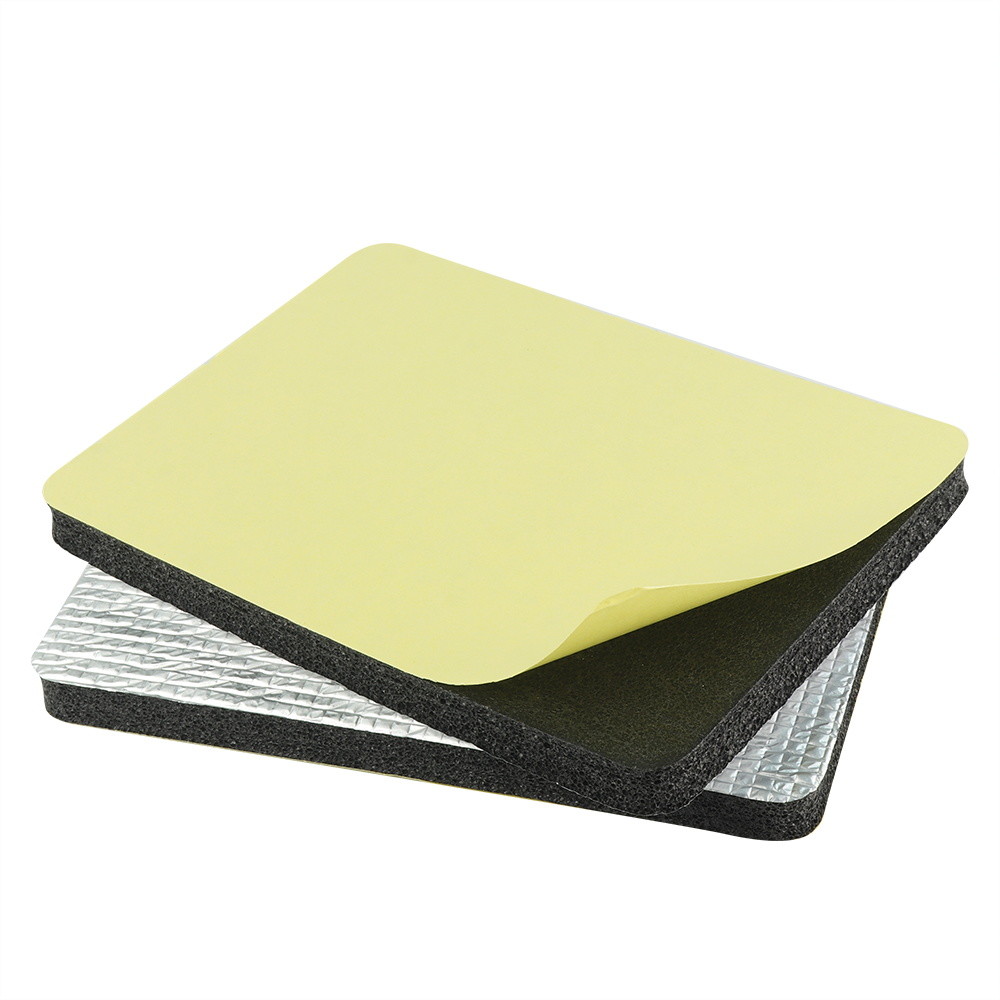 Self Adhesive XPE HVAC Insulation Foam Laminated Silver Aluminum Foil ...