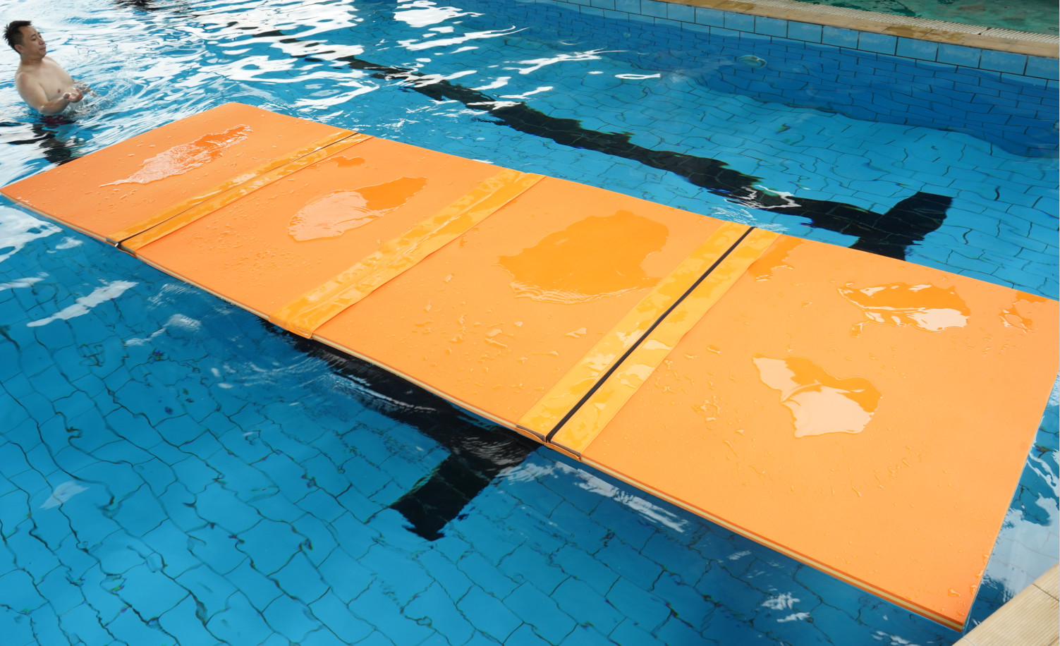 16x5 Spliced Foam Floating Mat Swimming Foam Pool Float Mattress For ...